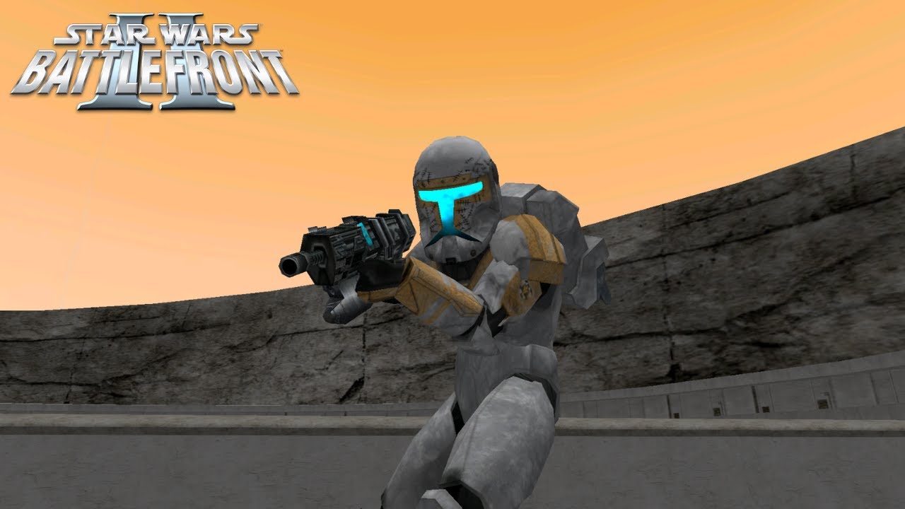 Star Wars Battlefront 2 (2005)- Abafar Spaceport Hunt Mode - YouTube
