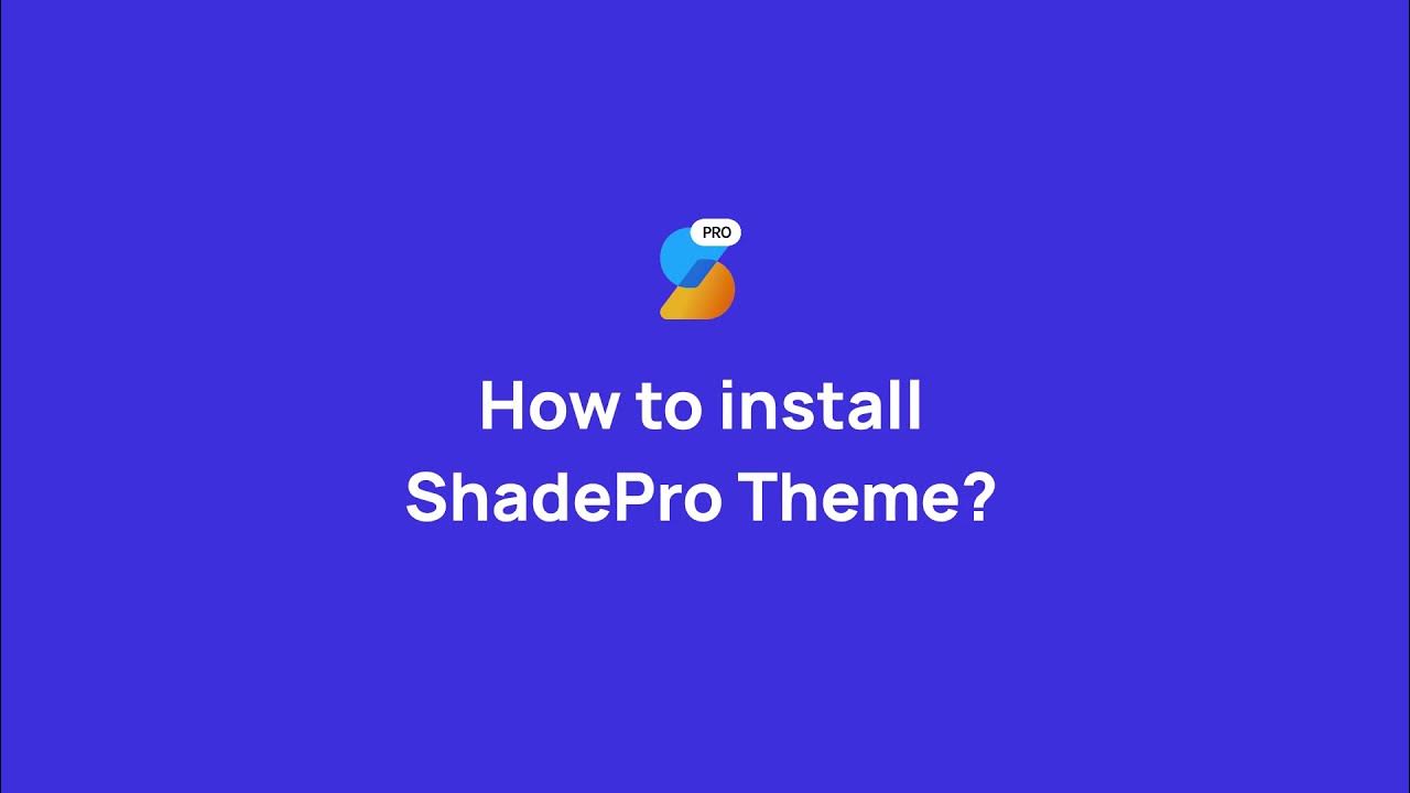 How to Install ShadePro WordPress Theme - YouTube