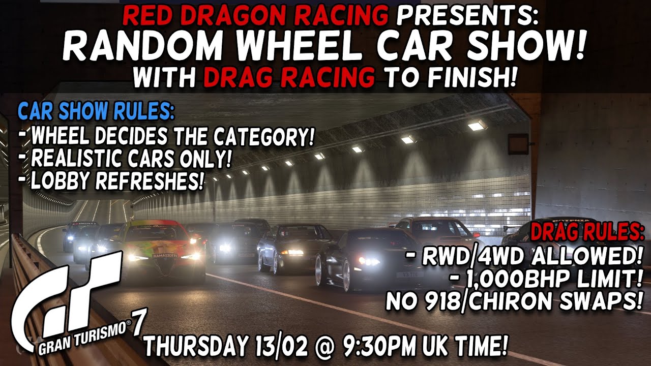 GT7 - LIVE! Random Wheel Car show & DRAG Racing! - YouTube