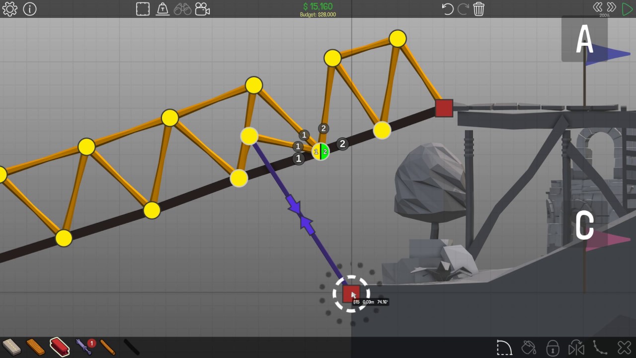 Poly Bridge 4-6 Criss Cross - YouTube
