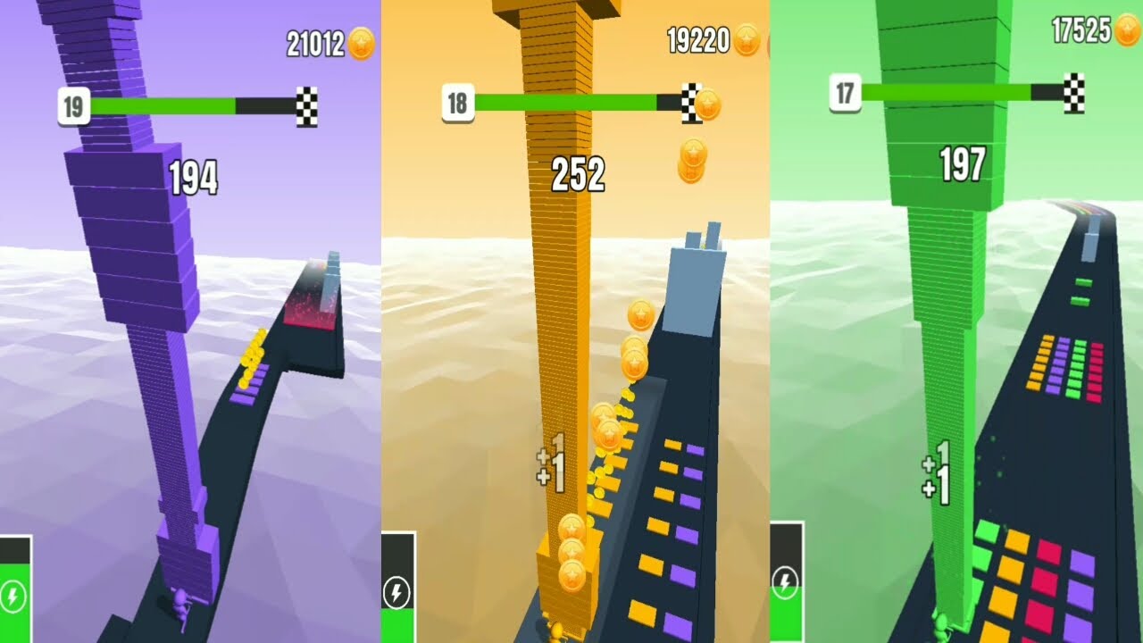 MAIN GAME WARNA WARNI STACK COLORS, part 2 - YouTube