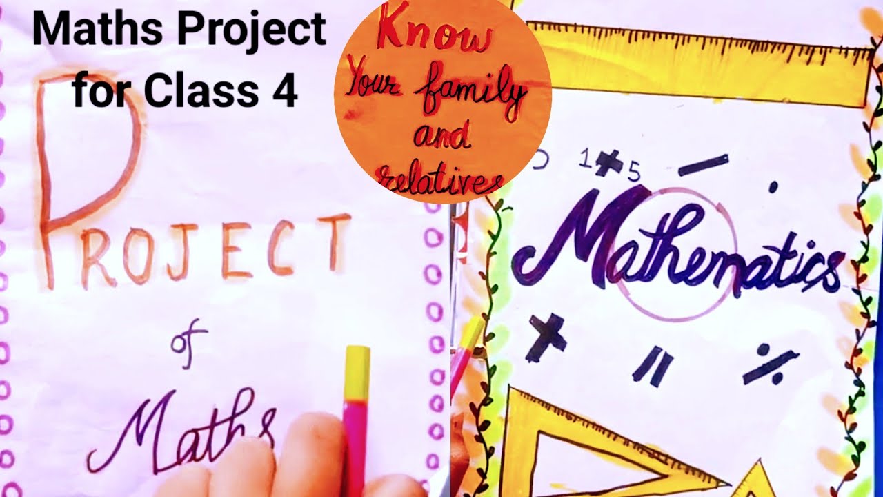 Mathematics Project Work for Class 4th, #mathsproject #mathsscrapebook ...