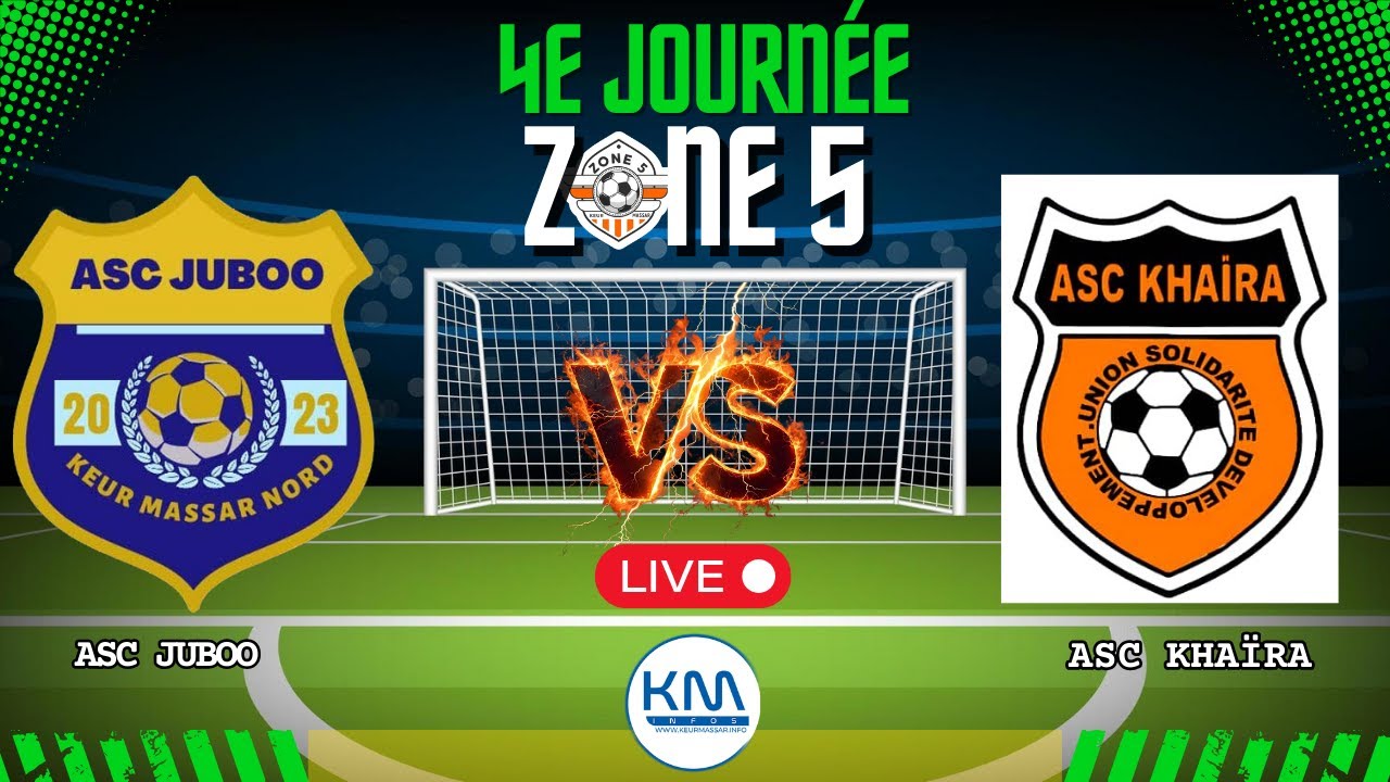 4e JOURNEE ZONE 5 : ASC JUBOO vs ASC KHAÏRA - YouTube