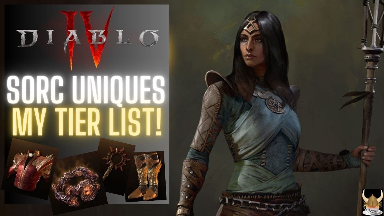 Diablo 4 Sorceress Unique Tier List ~RANKING ALL SORC UNIQUES, TAL ...