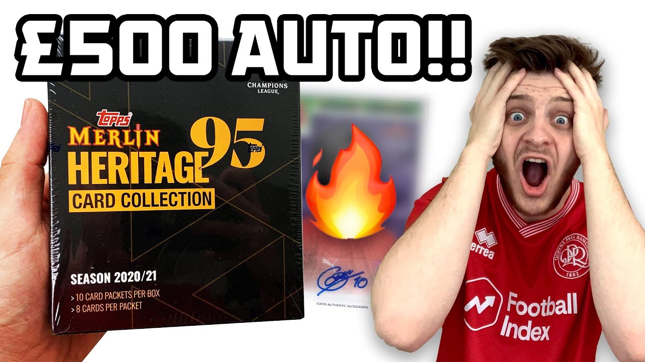 my *BEST-EVER* AUTO PULL!! | TOPPS MERLIN 95 HERITAGE Box Opening! (£ ...