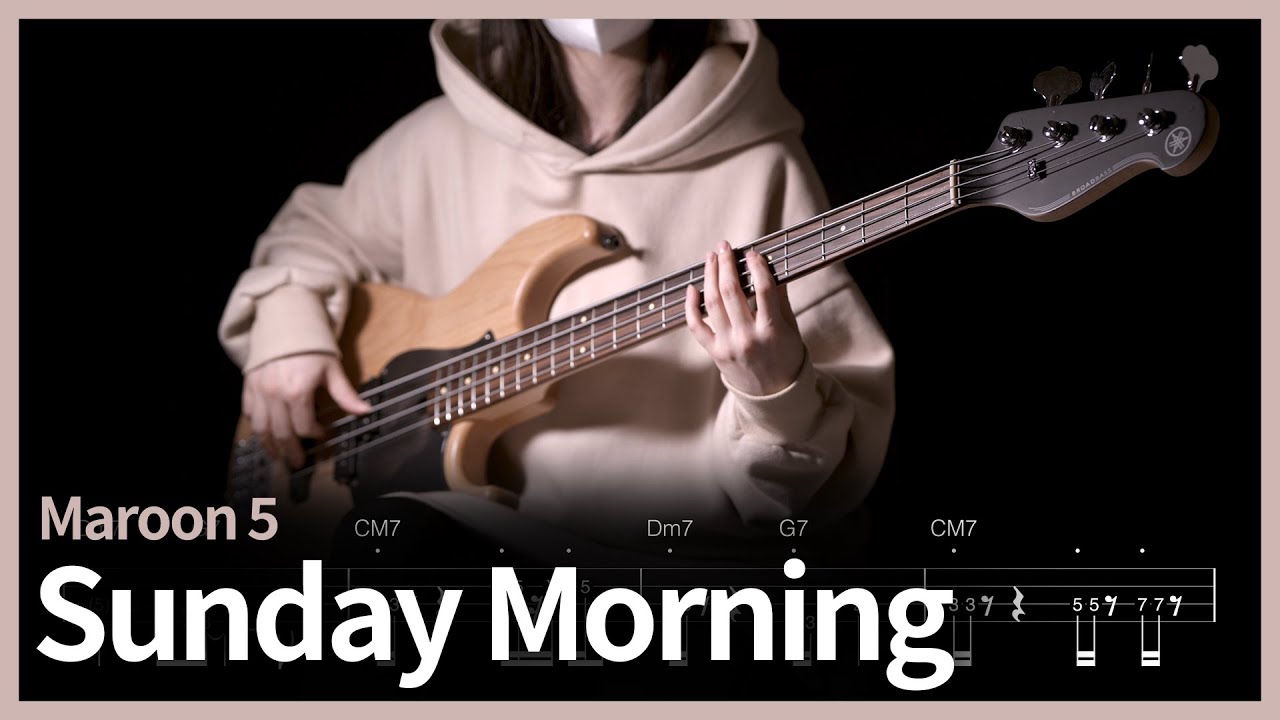255. Maroon 5 - Sunday Morning 【★★★★☆】 (Bass Cover) | 베이스 악보[TAB] - YouTube