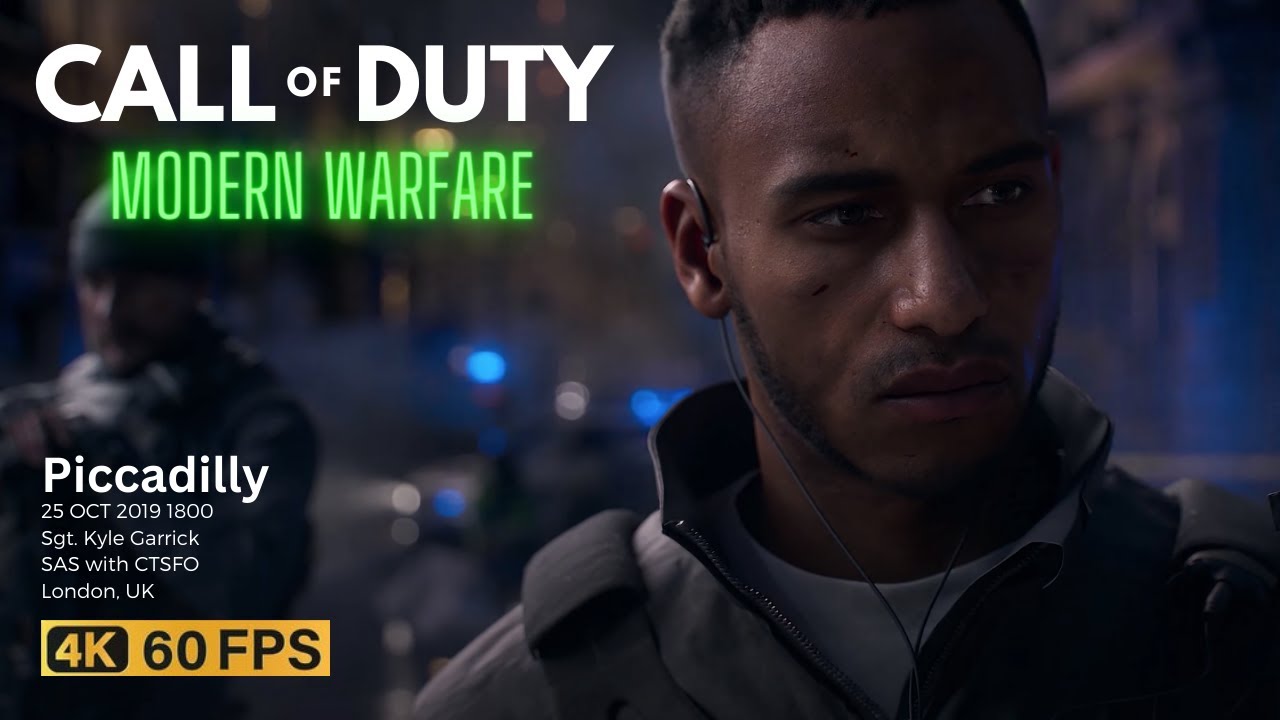 Call of Duty Modern Warfare || London Mission - Piccadilly || Ultra ...