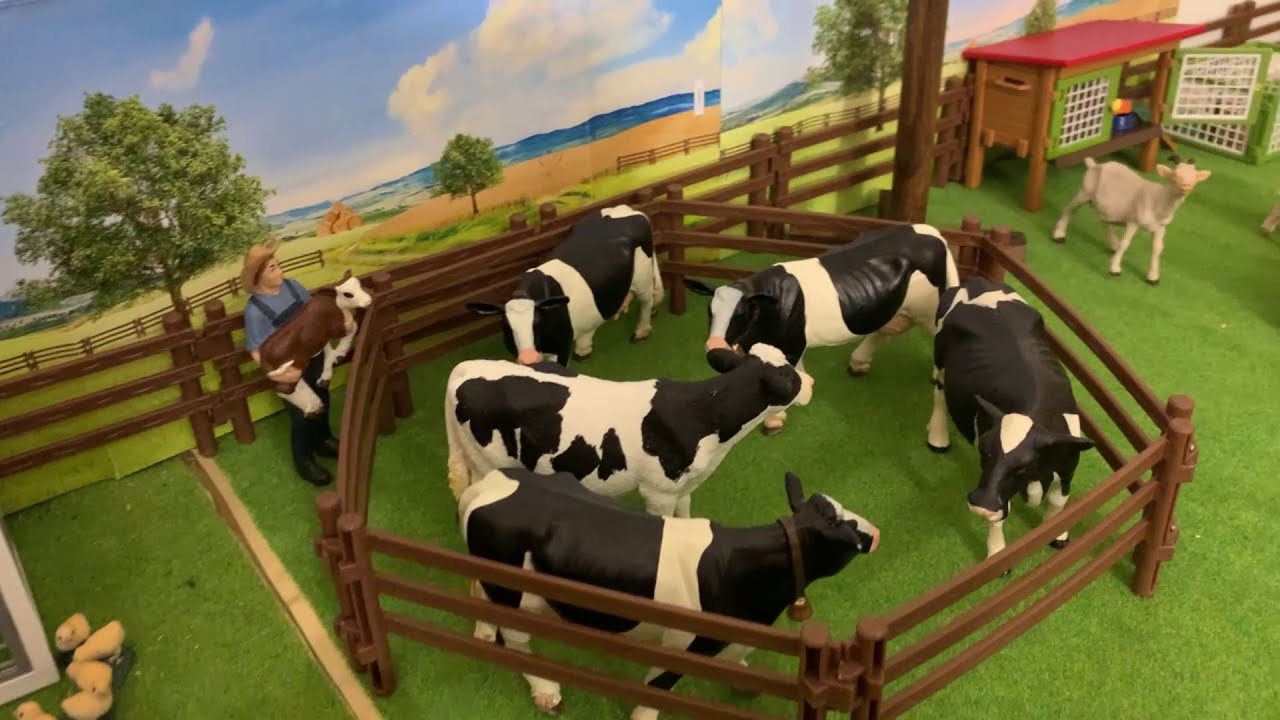 Farm House and Barn - Dollhouse Miniatures - YouTube