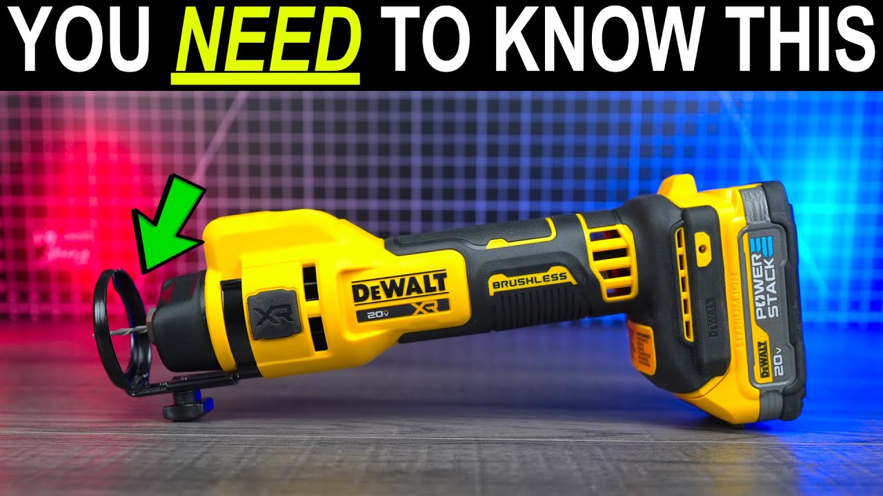 How to Install Bit Dewalt Drywall Cut Out Tool DCE555 DCE555B XR 20v ...