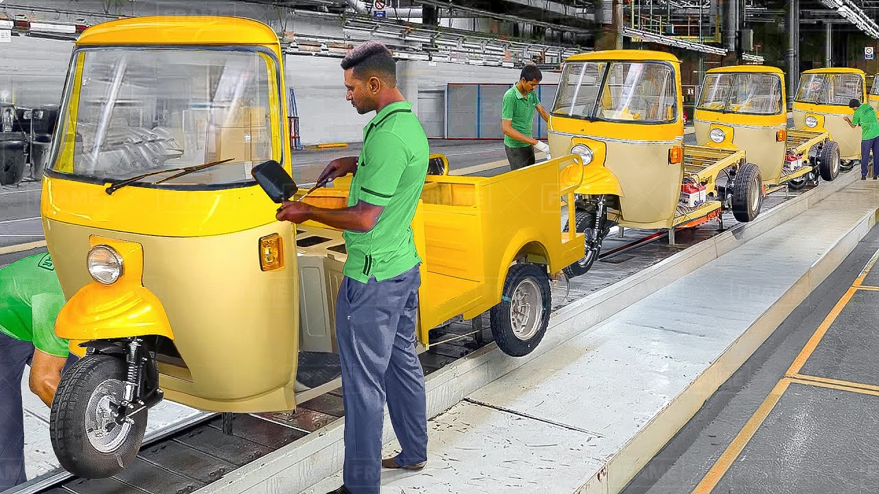 How They Still Produce Millions of Rickshaw by Hand - YouTube
