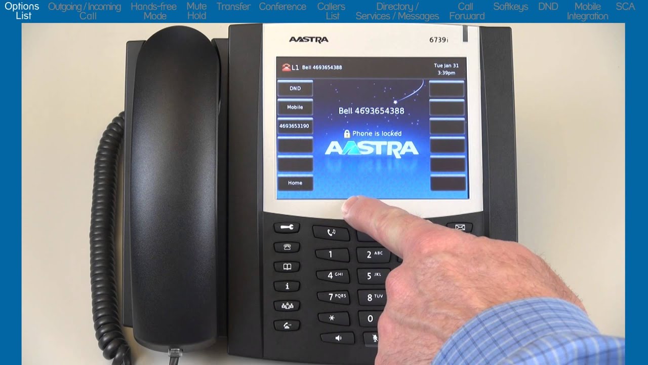 Mitel® 6739i Tutorial - End User Training and Features - YouTube