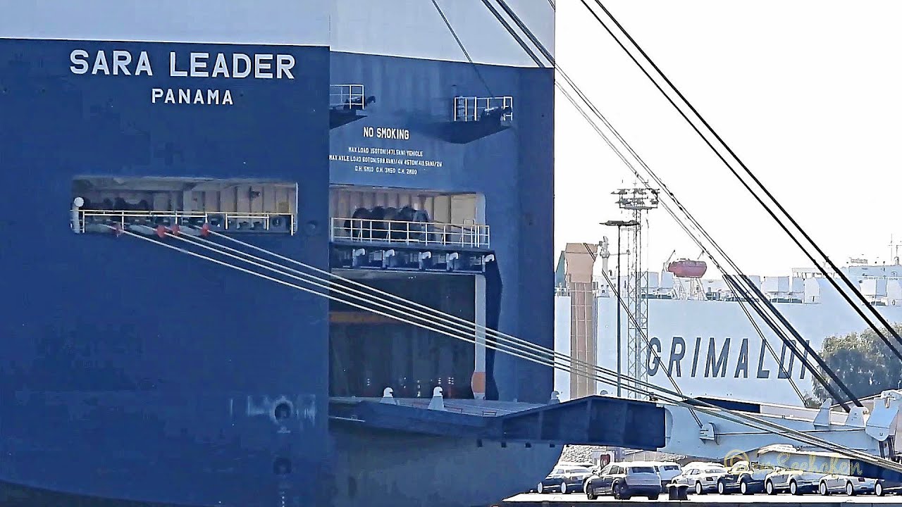 Autotransporter SARA LEADER Emden RoRo car carrier H3XQ IMO 9832561 ...