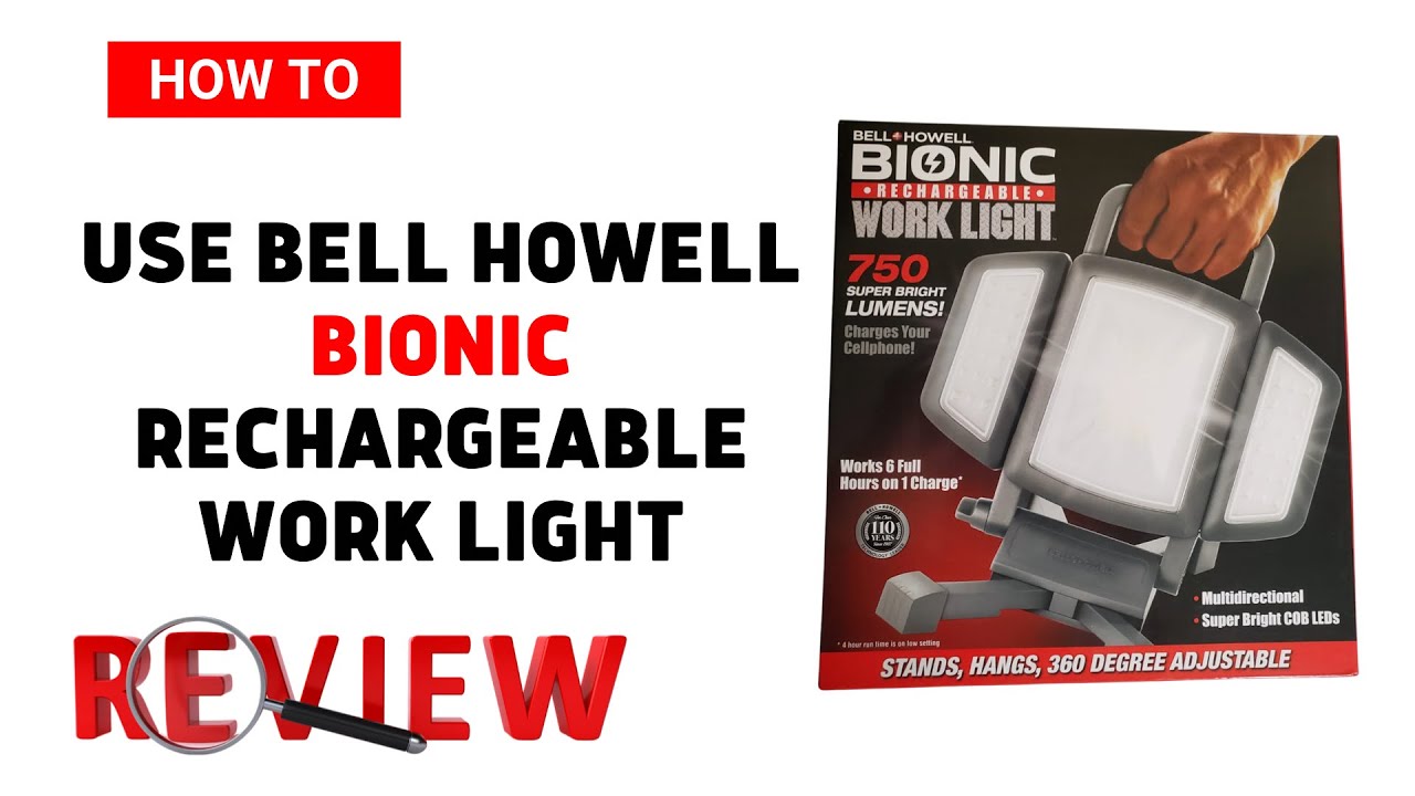 Bell Howell Bionoc Rechargeable Work Light | Light with Flashlight and ...