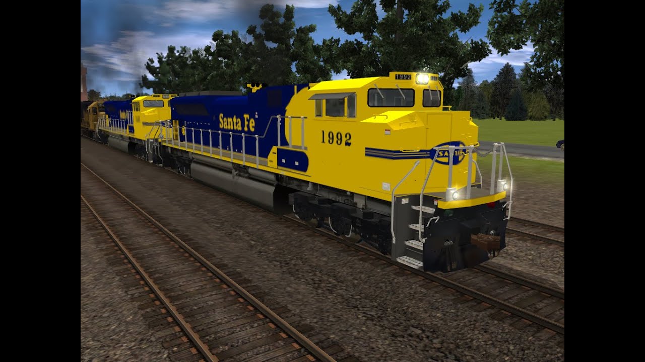 I Made Santa Fe Bluebonnet EMD SD70ACE In Trainz 12 - YouTube