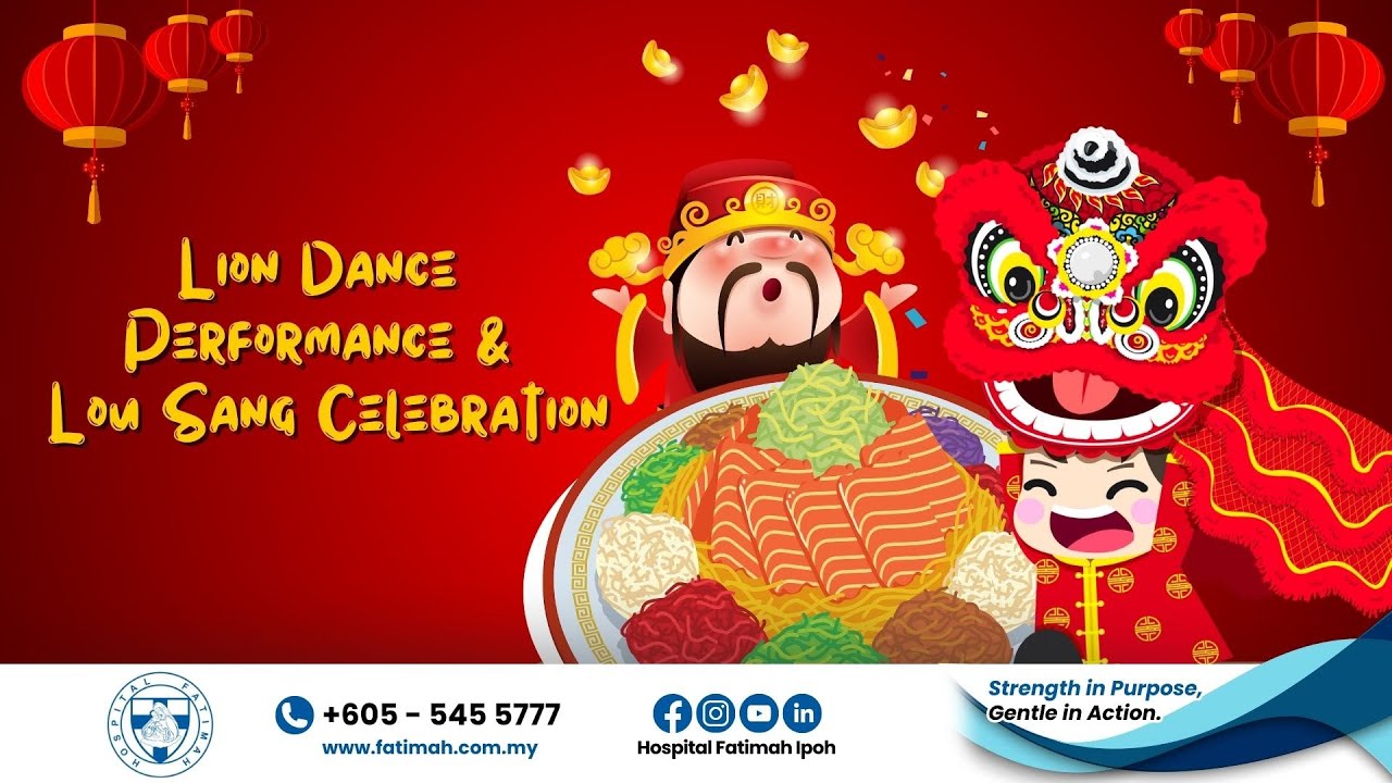 Lion Dance Performance & Lou Sang Celebration - YouTube