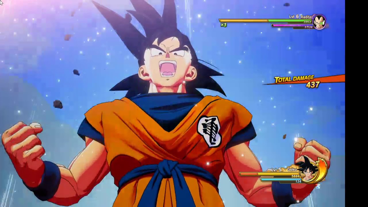 Dragonball Kakarot Fight with Raditz - YouTube