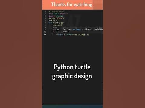 Python turtle graphic design #beginners #beginner #python #turtle # ...