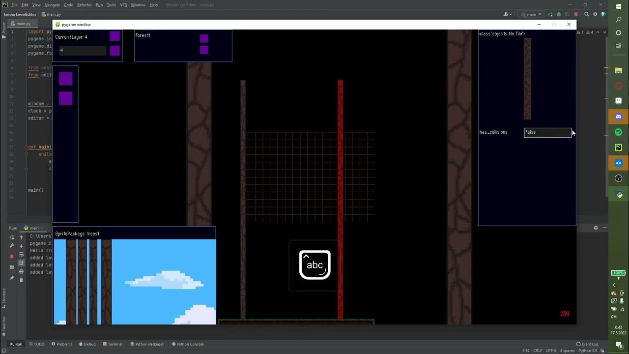 Level Editor Made In Pygame - YouTube