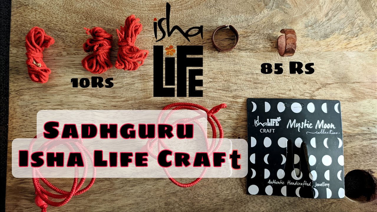 Isha Life Craft Unboxing|| Sadhguru || Moon Phase Ring || Linga Bhairavi Pendant Rope || Mehul ...