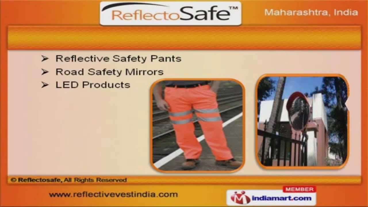 Safety jacket by Reflectosafe Mumbai - YouTube