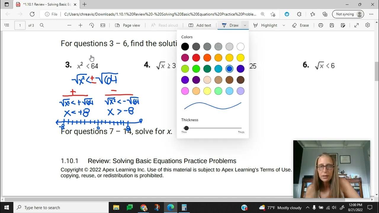 Unit 2 Test Review Solving Basic Equations - YouTube