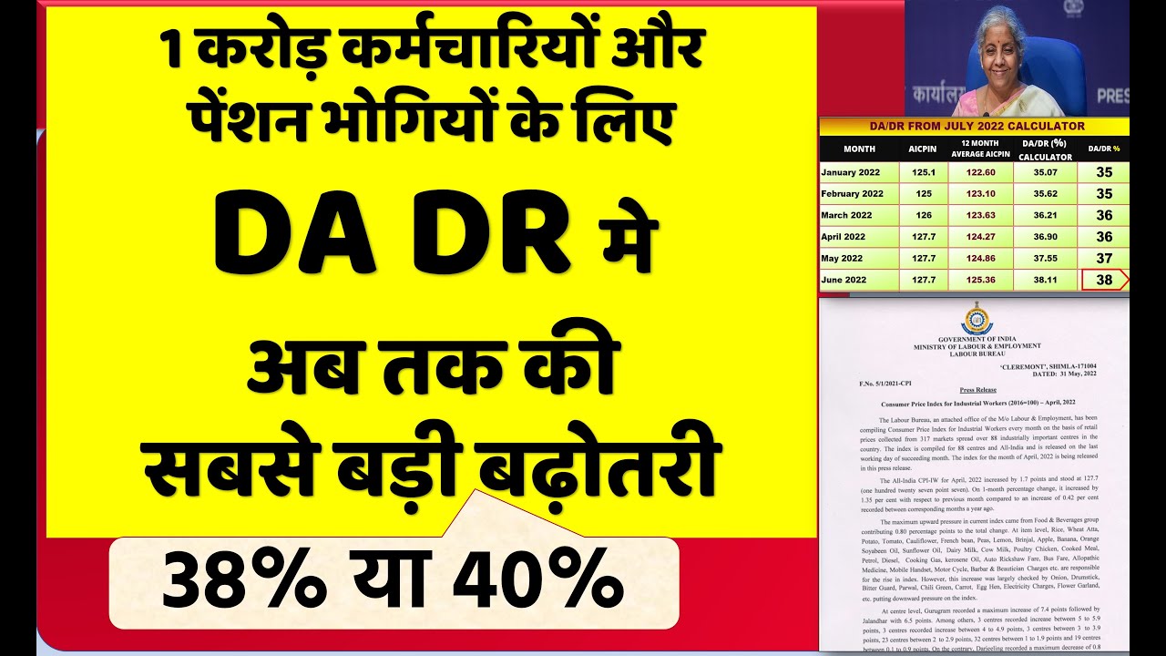 DA FROM JULY 2022, DA JUL 2022, EXPECTED DA DE FROM JULY 2022, DA JULY ...