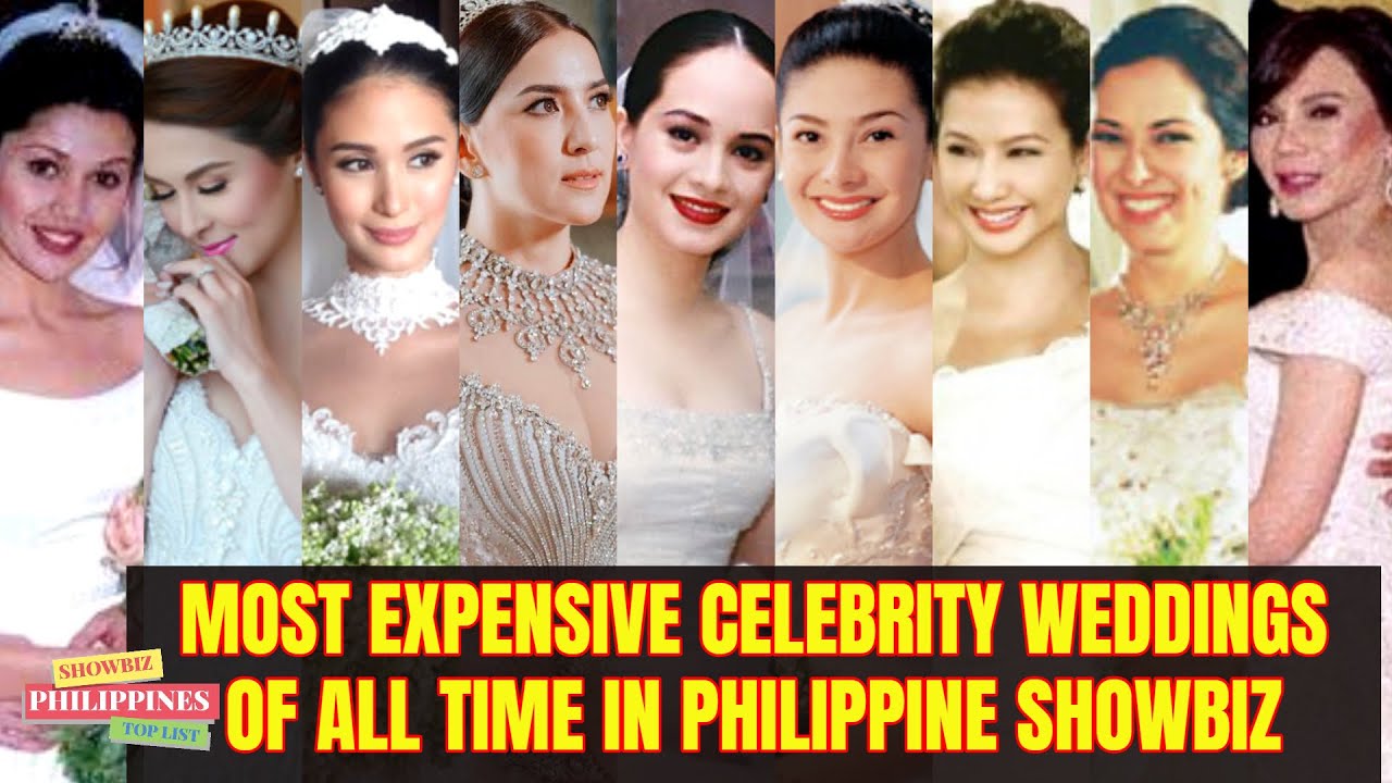 MOST EXPENSIVE! PINAKA MAHAL na WEDDING ng CELEBRITY sa SHOWBIZ - YouTube