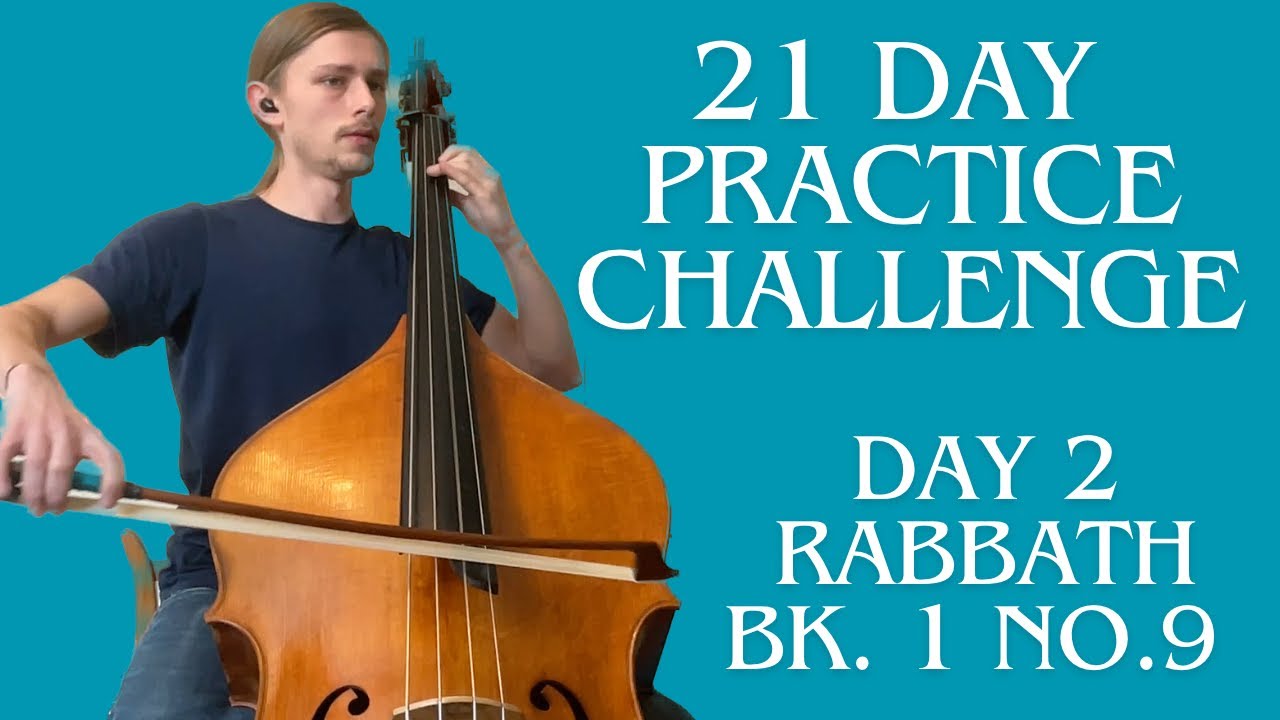 Double Bass Etude: Rabbath 9. 21 Day Practice Challenge (2/21) - YouTube