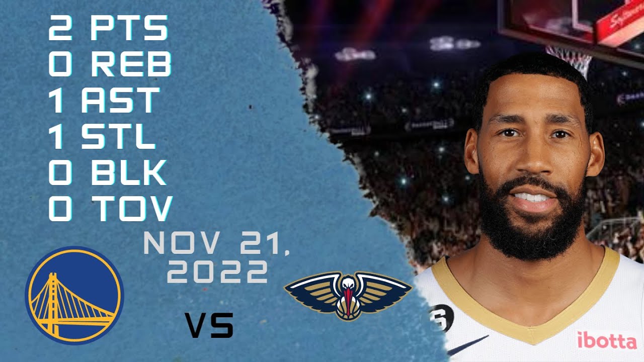 Garrett Temple All possessions 21-11-2022 PELICANS vs WARRIORS NBA REGULAR SEASON - YouTube