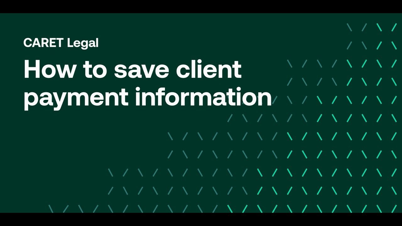 How to save client payment information - YouTube