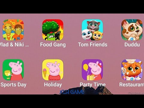 Vlad & Niki 12 Locks, Food Gang,Tom Friends, Duddu,PeppaPig(Sport Day ...