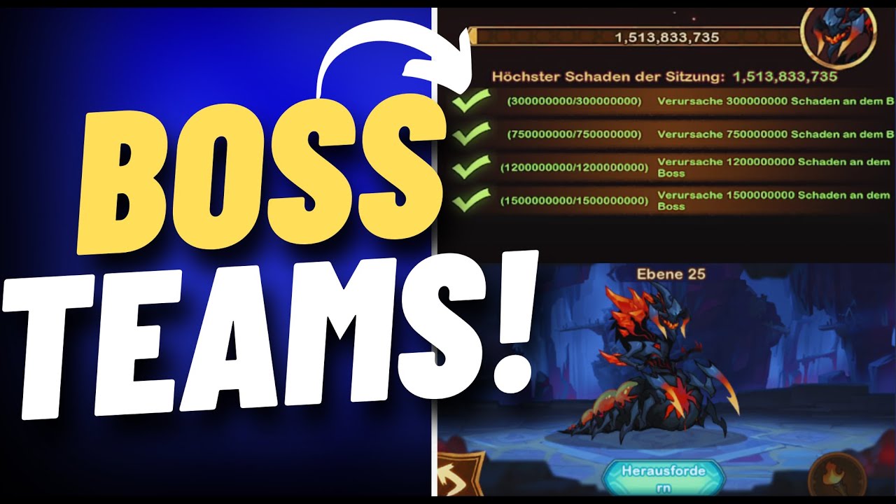 4 BOSS-TEAMS für alle BELOHNUNGEN! (Der Verlorene Turm) - YouTube