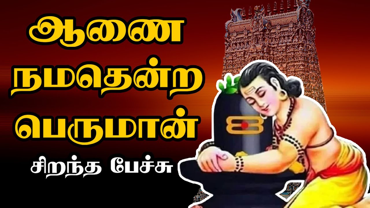 ஆணை நமதென்ற பெருமான் - Aanai Namathendra Peruman - சிறந்த பேச்சு - Best ...