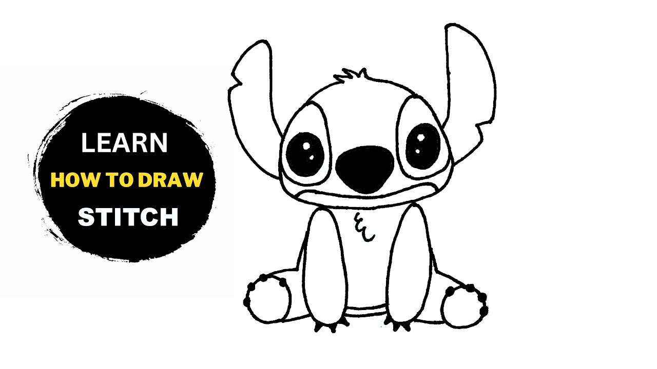 How To Draw So Cute Stitch | Chivi Stitch | Stitch Valentine Day ...