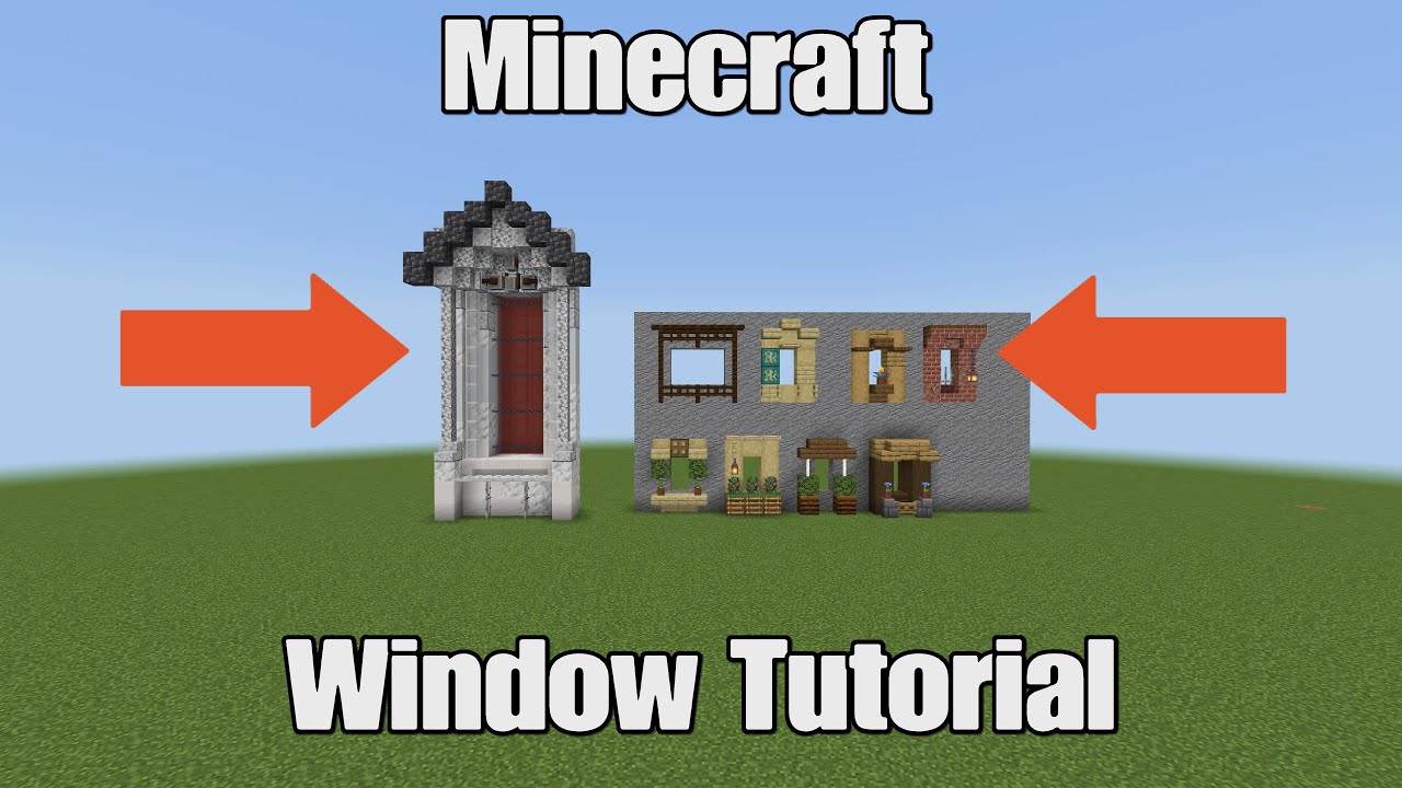 How To Build Windows In Minecraft - YouTube