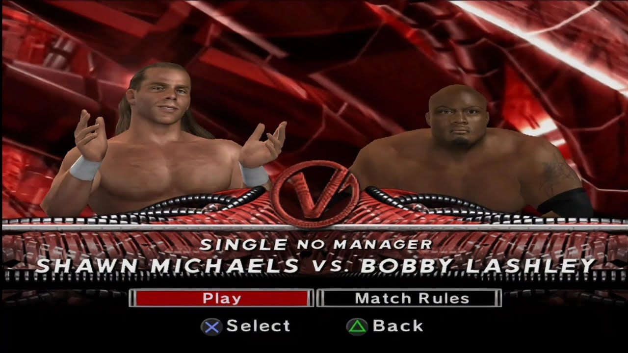 WWE SmackDown vs. Raw 2007 - Shawn Michaels vs Bobby Lashley - YouTube