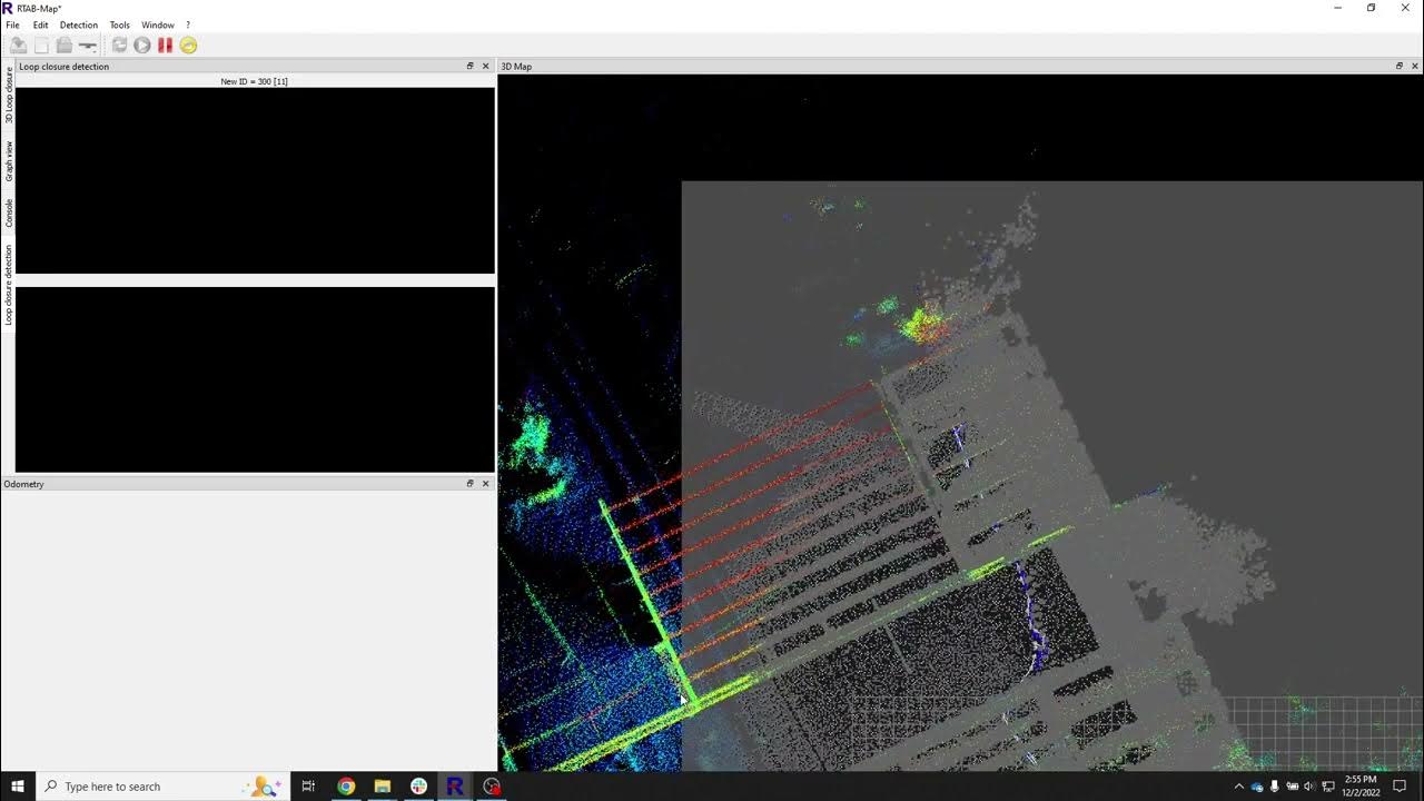 RTABMap Reprocessing LiDAR Data on Windows - YouTube
