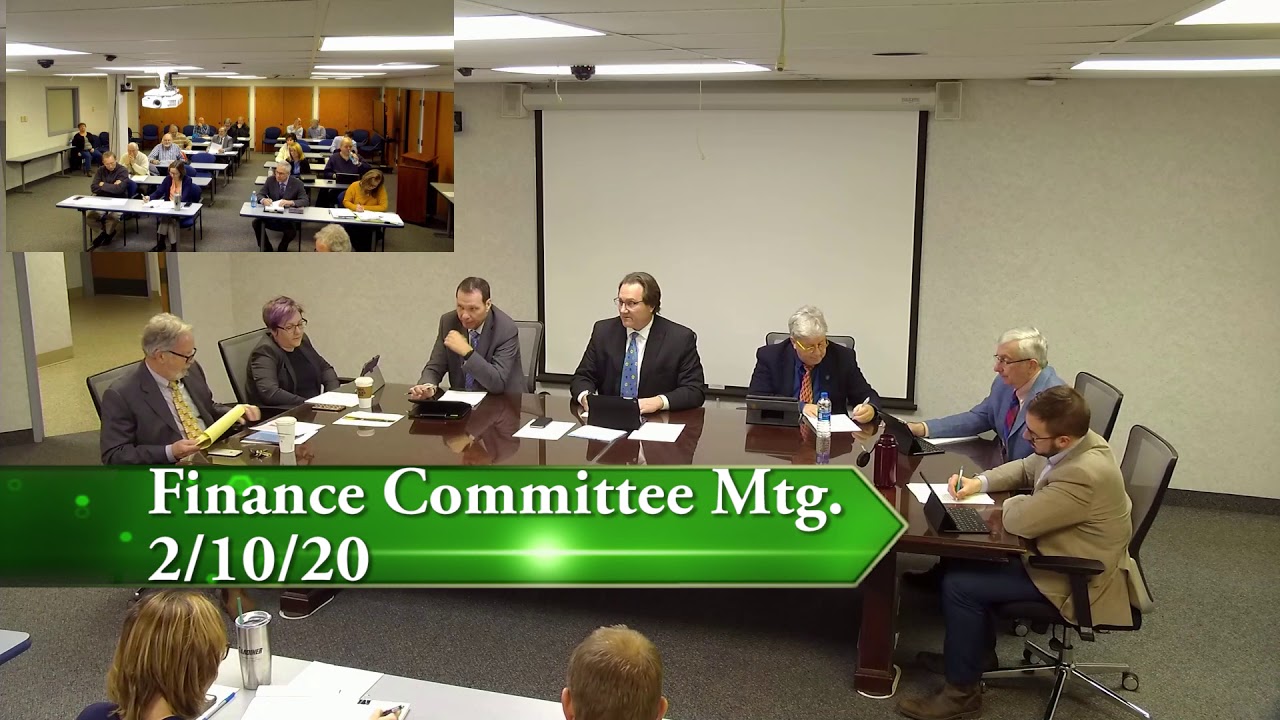 Finance Committee Meeting - 2/10/2020 - YouTube