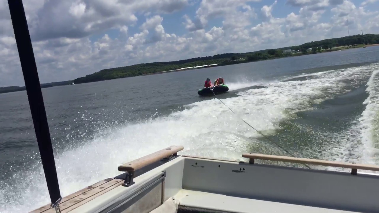 KID FLIES OFF FROM TUBE WHILE TUBING - YouTube