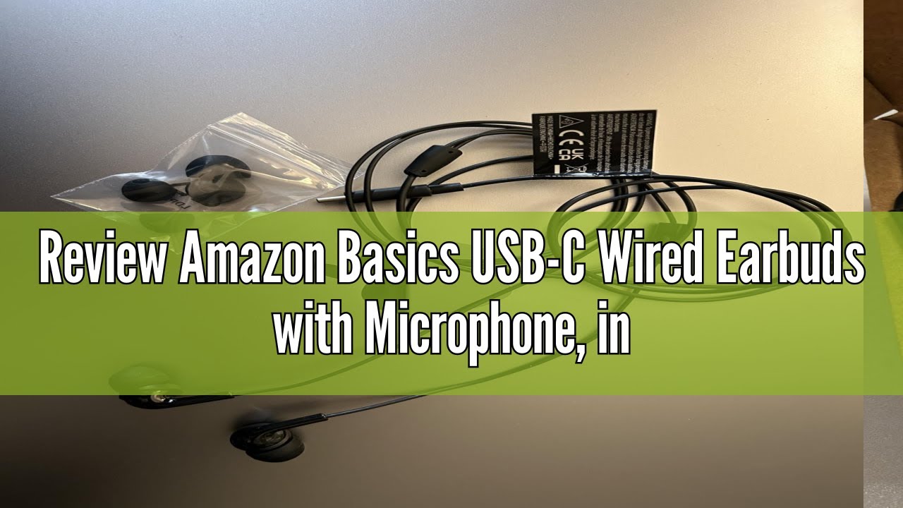 Review Amazon Basics USB-C Wired Earbuds with Microphone, in Ear ...