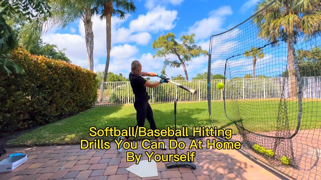 Hitting Drills You Can Do At Home By Yourself - YouTube
