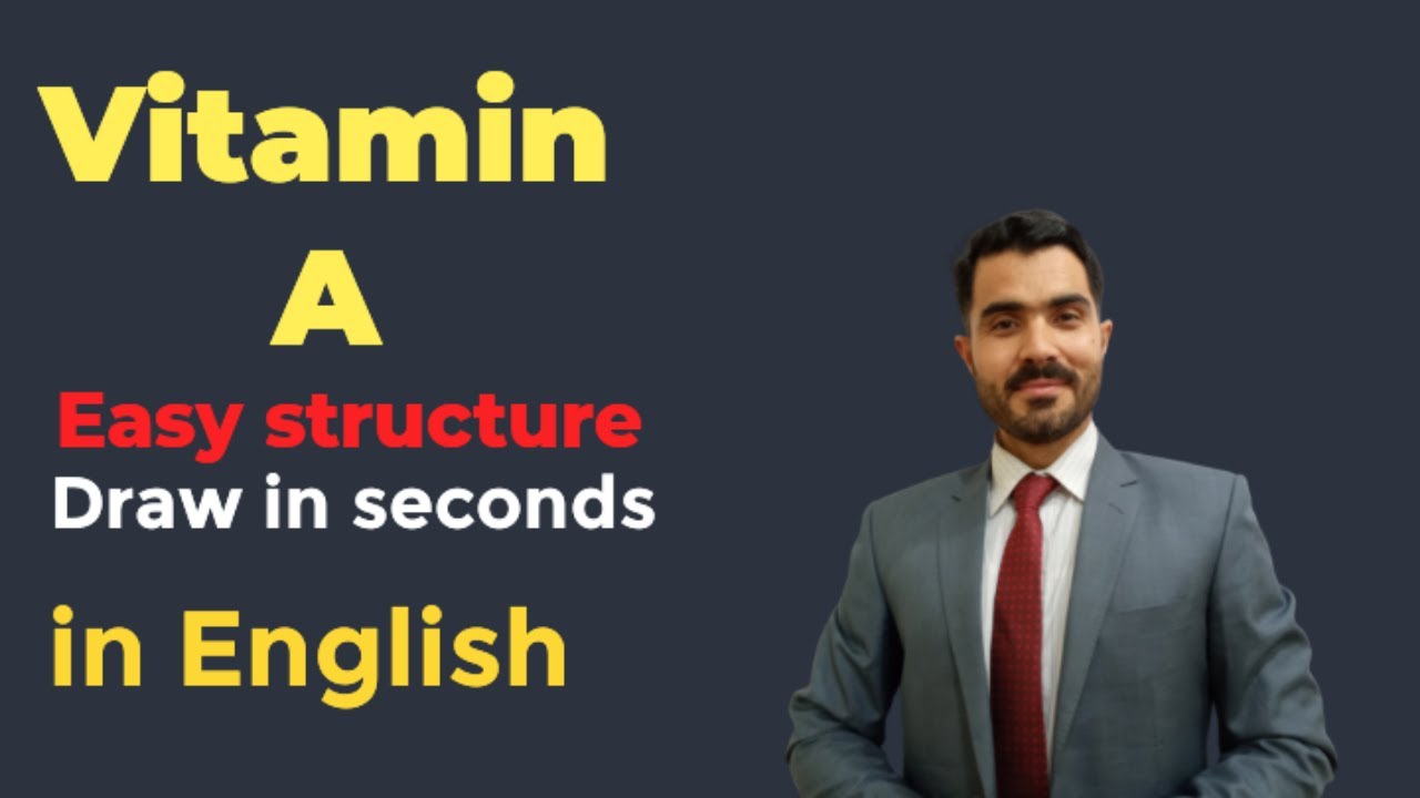 Vitamin A structure Easy Draw in English Advance Biochemistry By Dr A ...