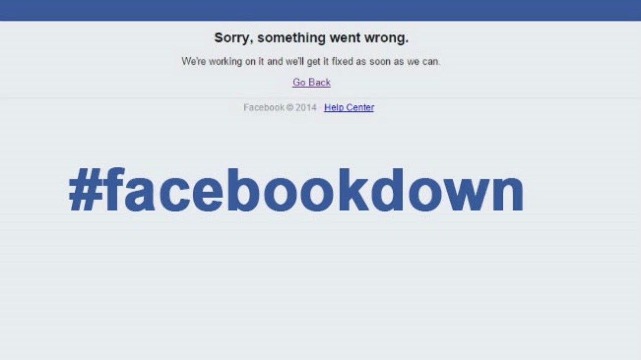 Facebook server down now - YouTube