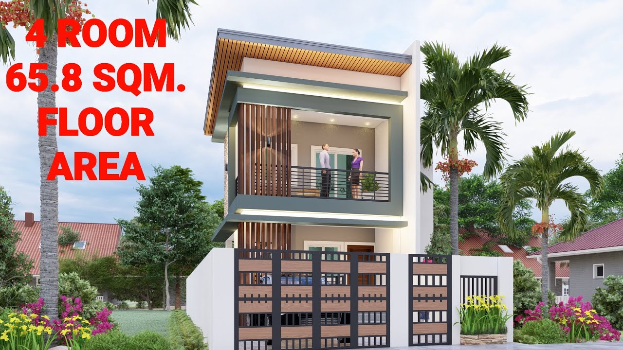 SIMPLE TWO STOREY HOUSE DESIGN IDEA | By : junliray creations - YouTube