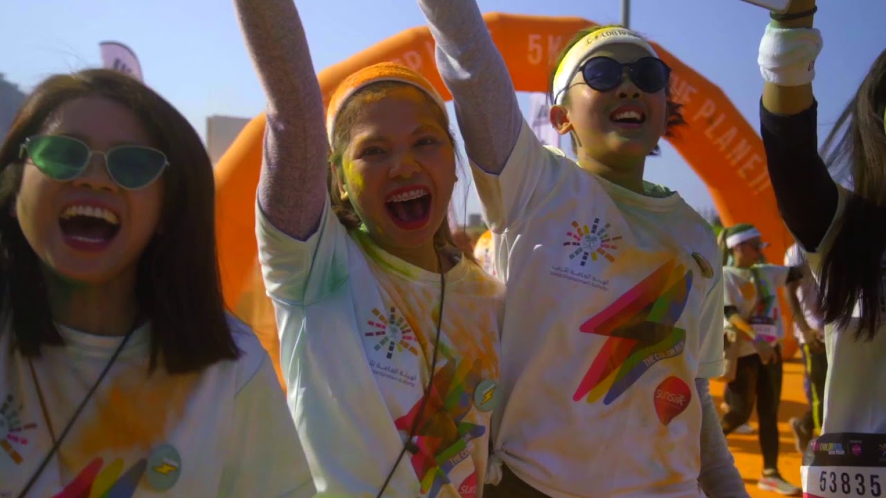 The Color Run presented by Sunsilk - Jeddah 2019 - YouTube