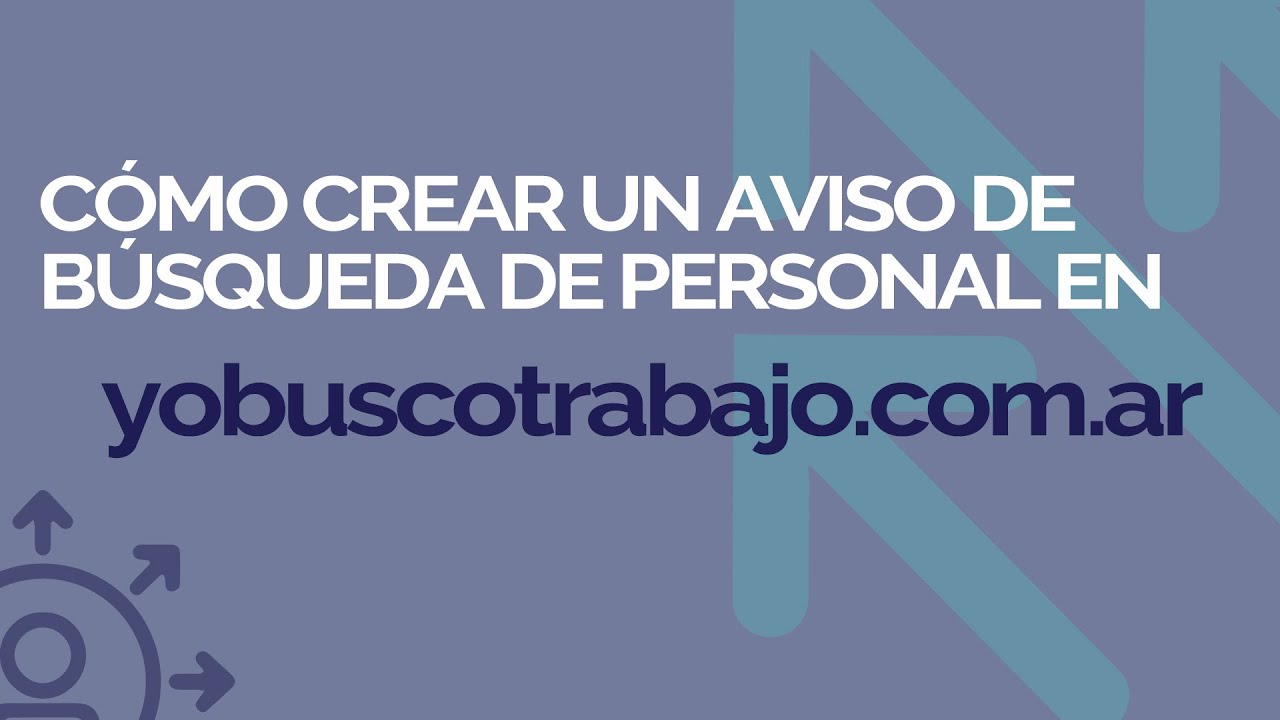 Paso a paso de cómo realizar un AVISO DE BÚSQUEDA LABORAL - YouTube