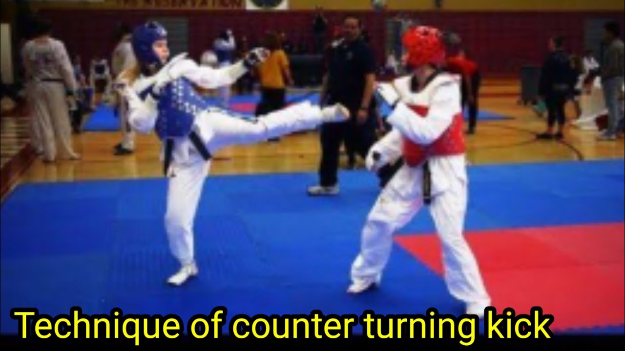 technique of counter turning kick - YouTube