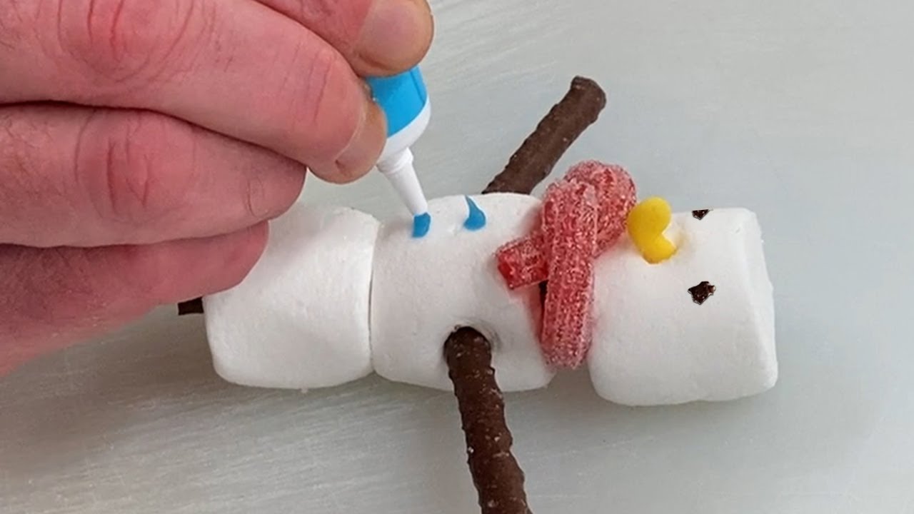 How to make marshmallow snowmen - YouTube