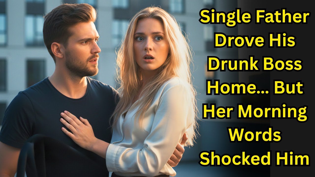 Single Father Drove His Drunk Boss Home… But Her Morning Words Shocked ...