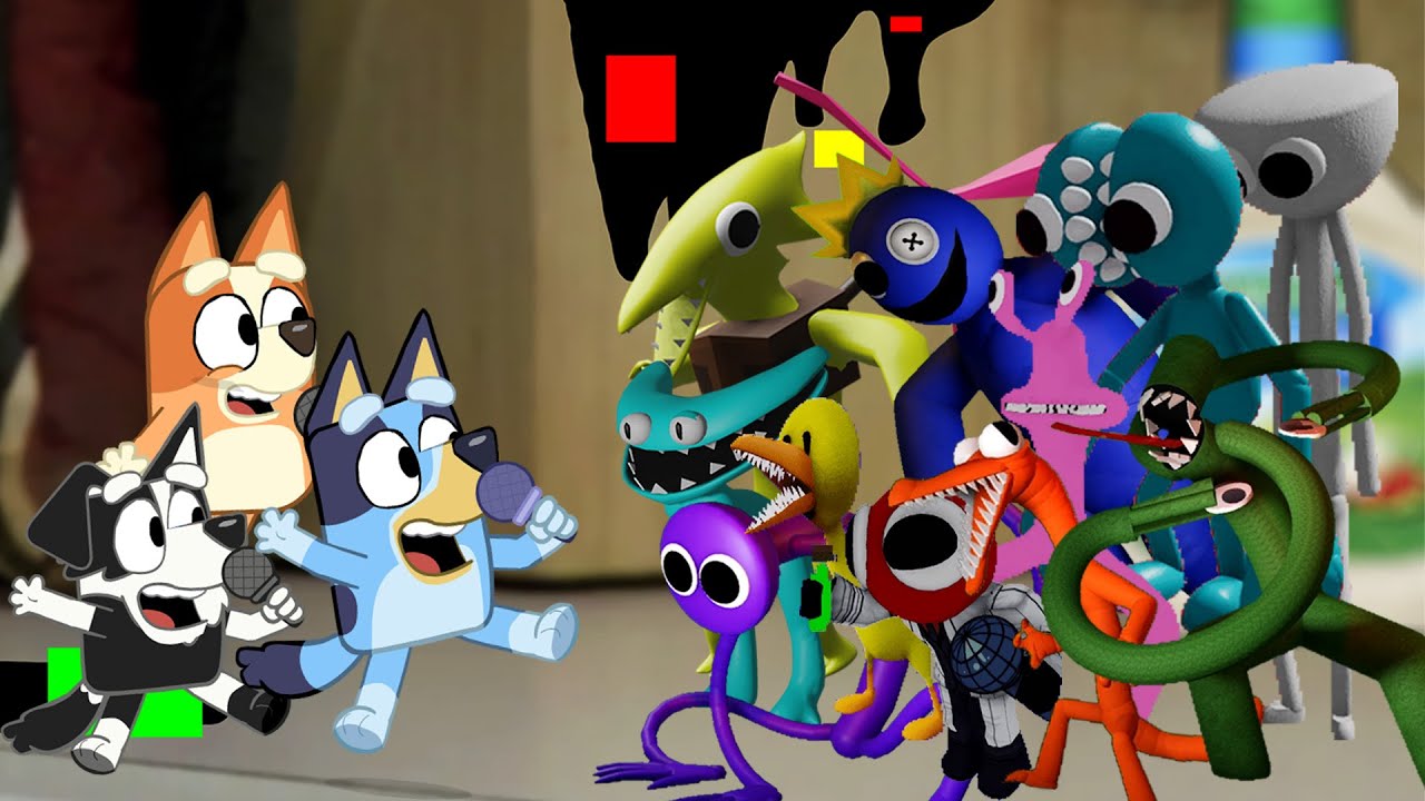 FNF All Rainbow Friends Chapter 2 Vs Bluey, Bingo & Mackenzie Sings ...